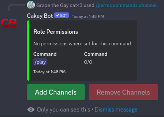 Setup Permissions | Cakey Bot Wiki